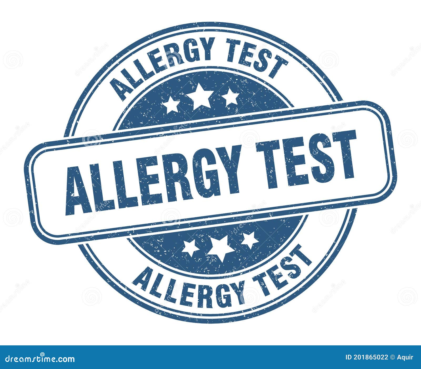 Allergy Test Stamp. Allergy Test Label. Round Grunge Sign Stock Vector ...