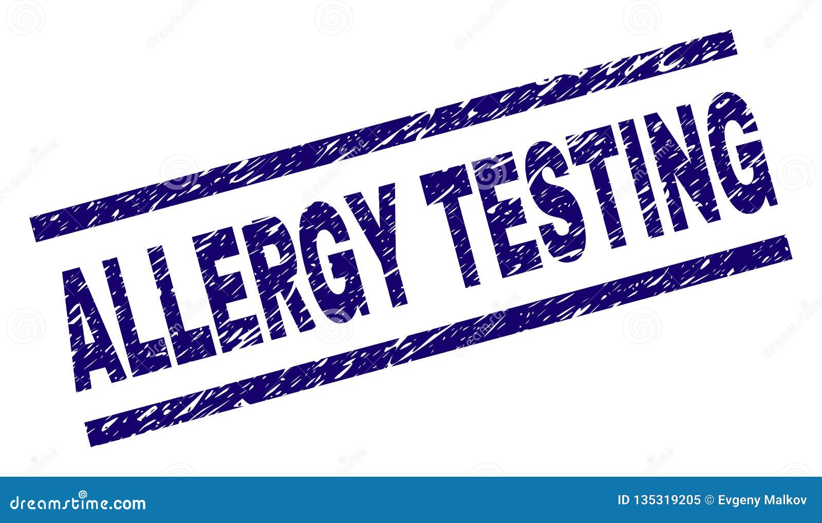 Scratched Textured ALLERGY TESTING Stamp Seal Stock Vector ...