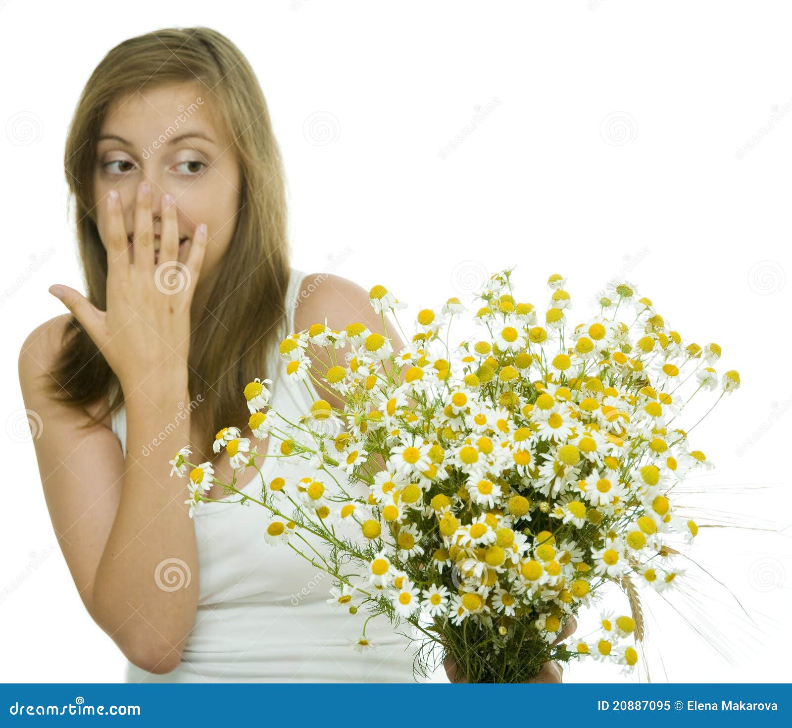 Allergy to flowers stock image. Image of bunch, handkerchief - 20887095