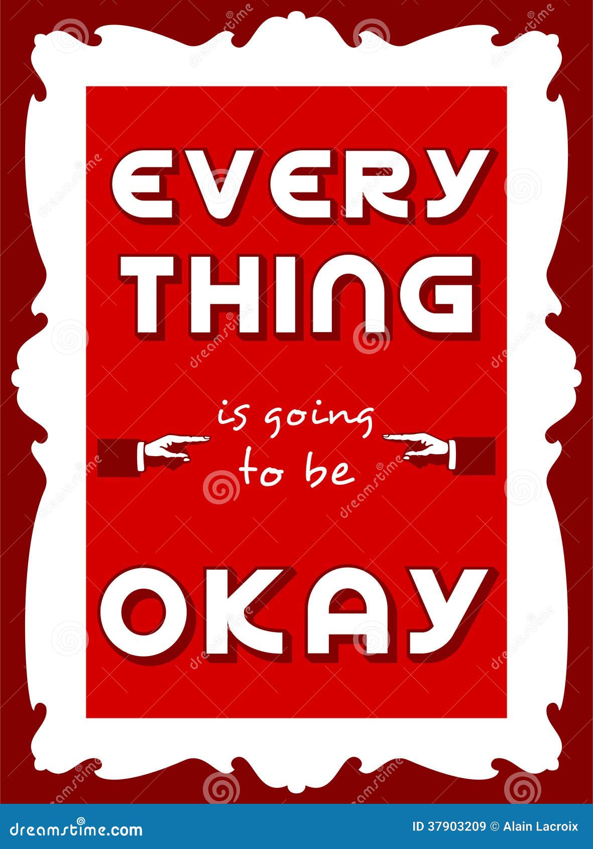 Alles o.k. stock abbildung. Illustration von traum, überzeugt - 37903209