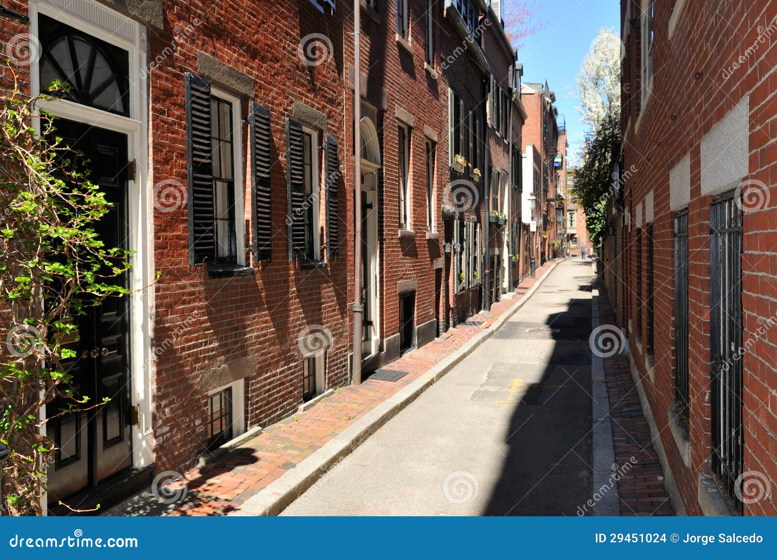 Alley stock photo. Image of dark, retro, perspective - 29451024