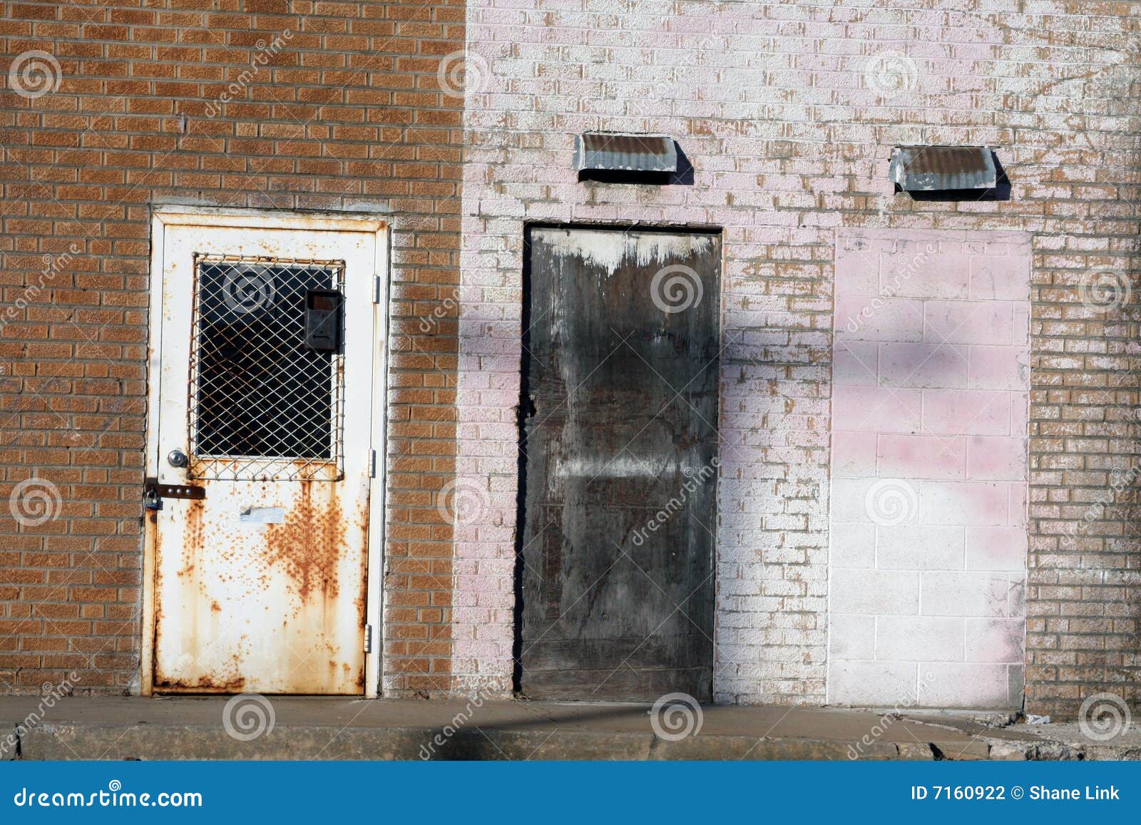 Alley Doors stock photo. Image of alley, entry, building - 7160922