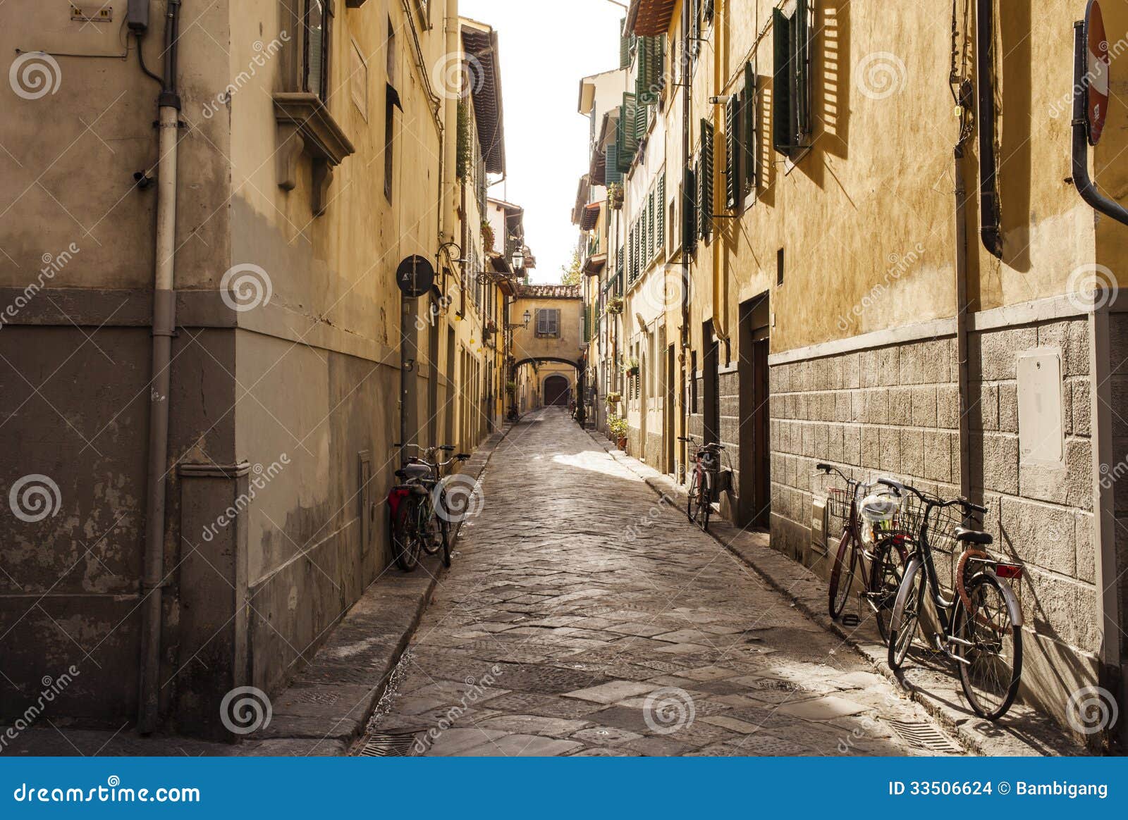 Alley in Florence stock photo. Image of florence, exit - 33506624