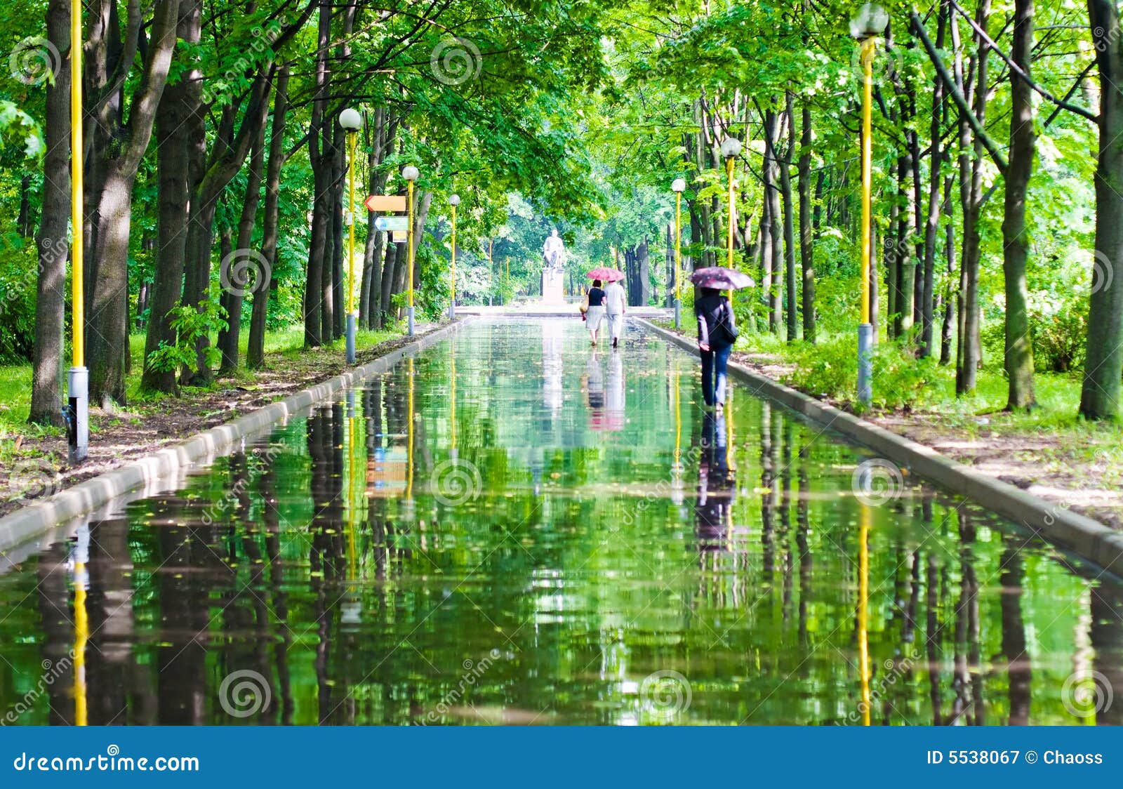 Alley after heavy rain stock image. Image of clean, perspective - 5538067