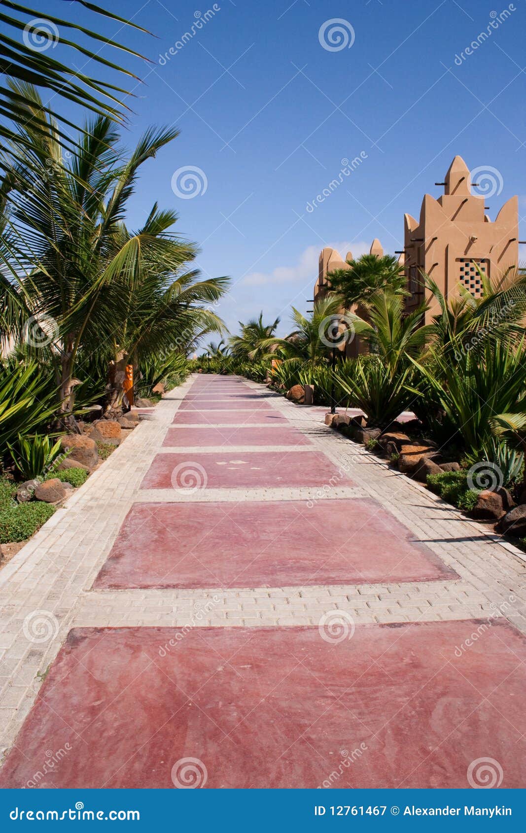 Alley in hotel stock image. Image of plant, buildings - 12761467