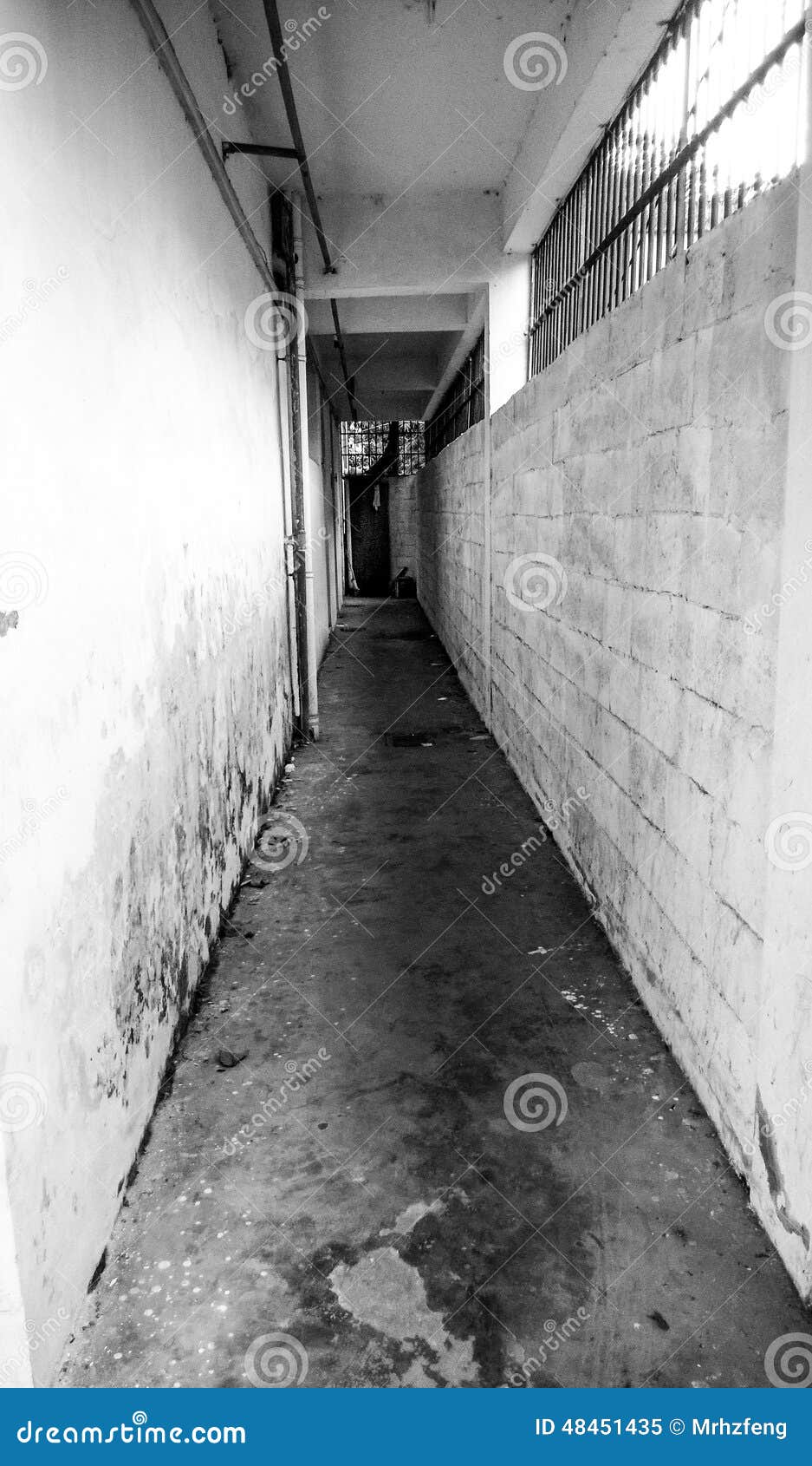 Alley stock image. Image of characteristic, path, wire - 48451435