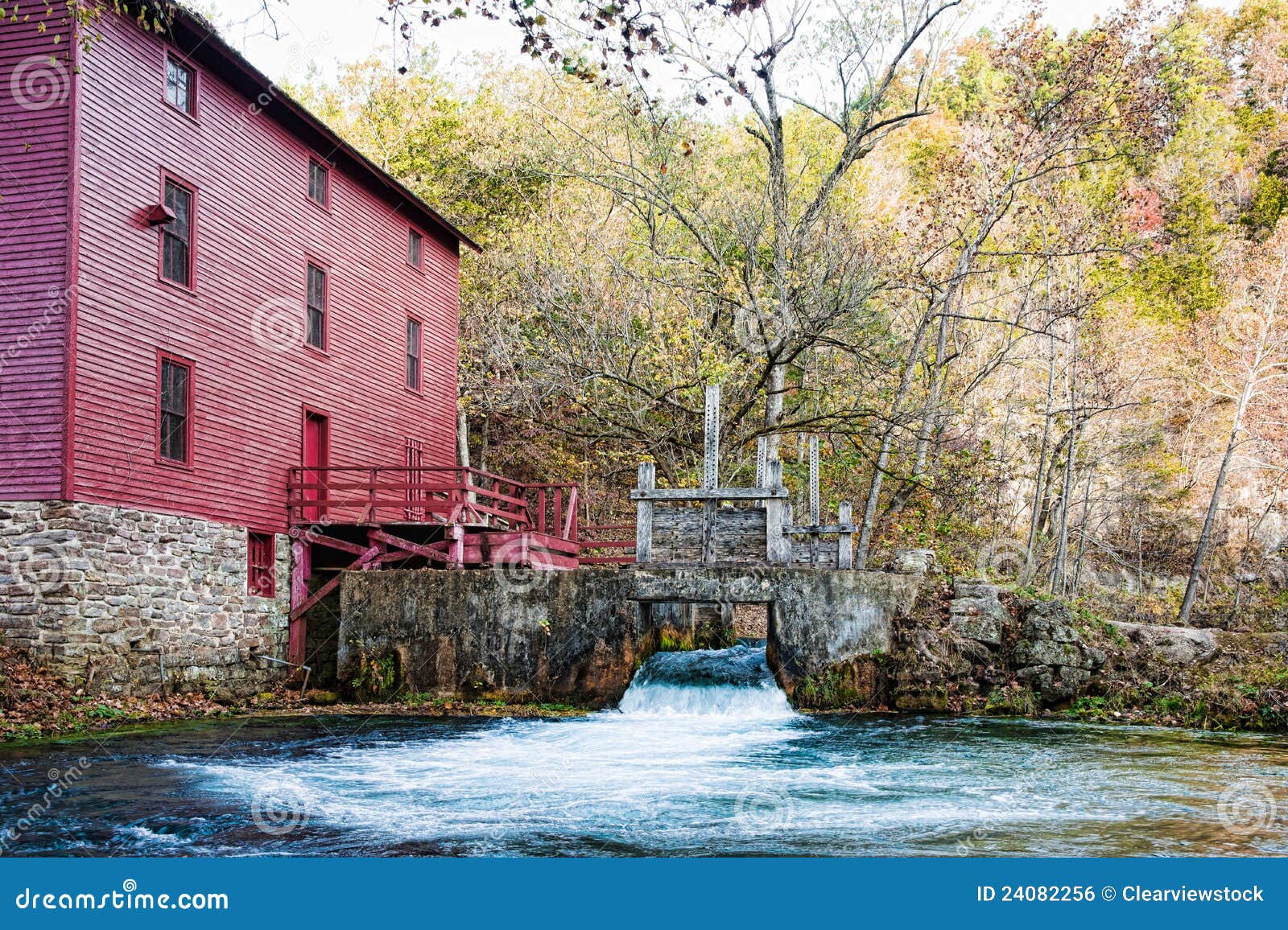 Alley spring mill house stock photo. Image of water, autumn - 24082256