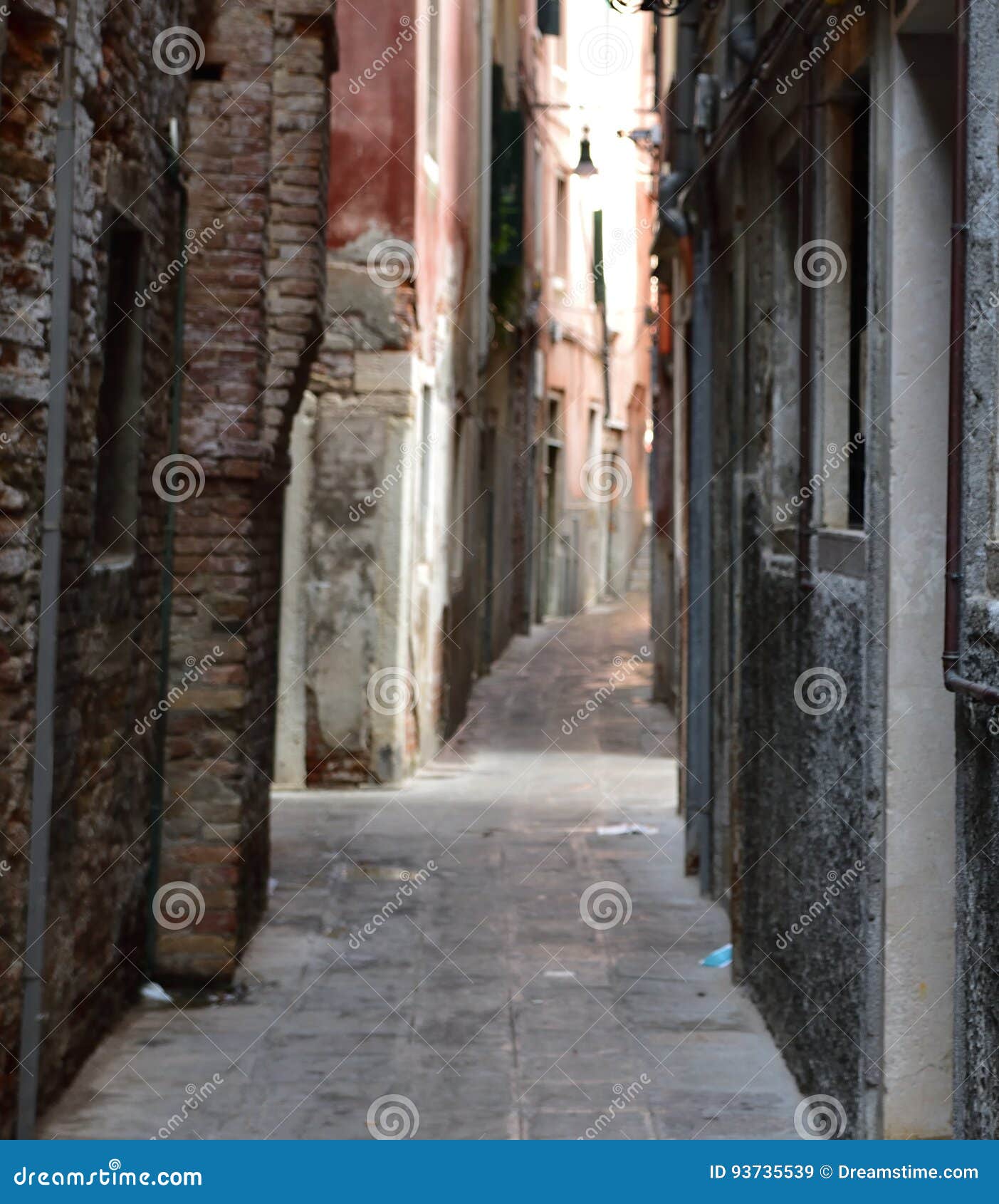 Alley in Venice stock image. Image of dirty, spooky, narrow - 93735539