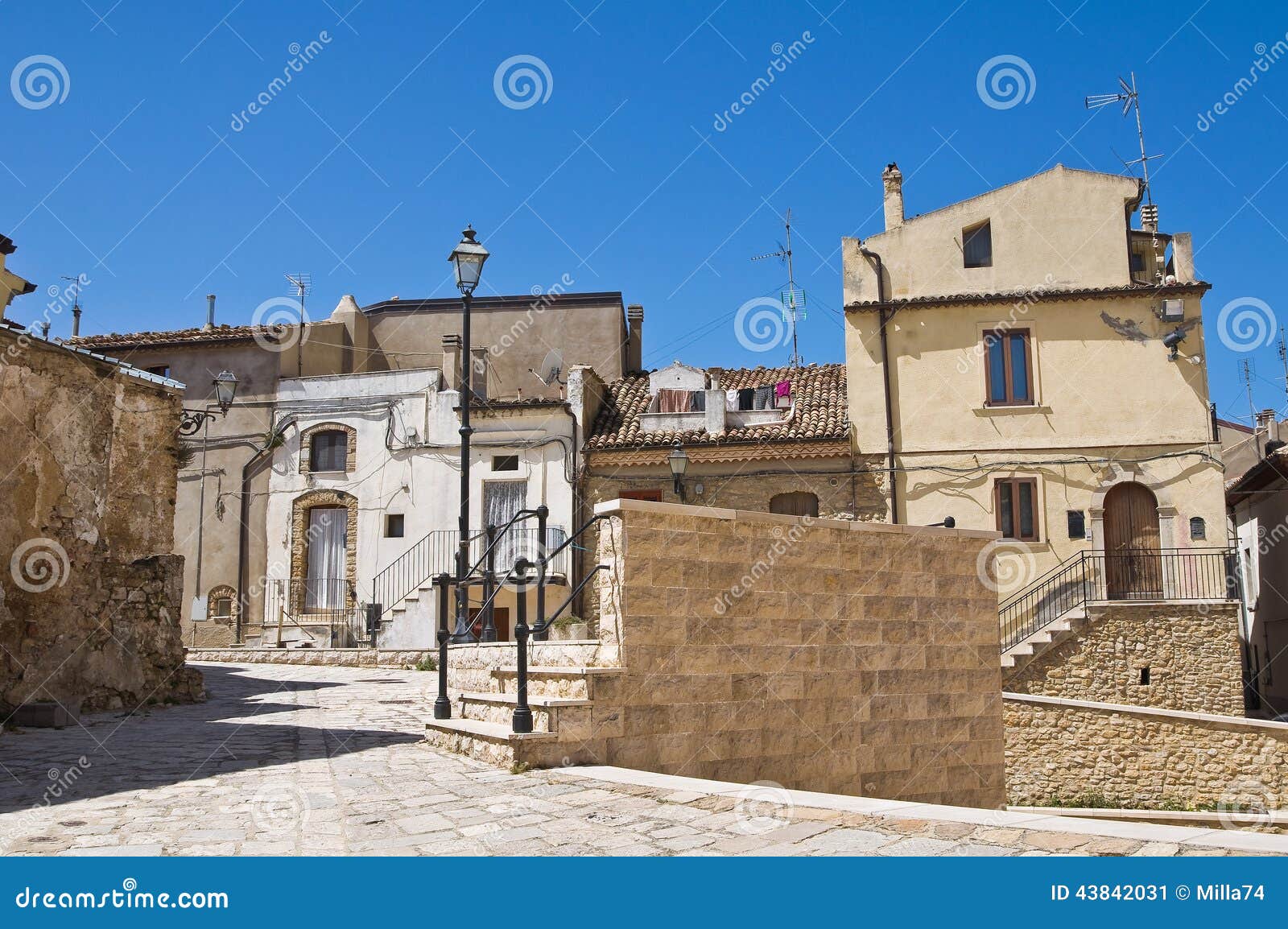 Alleyway. Acerenza. Basilicata. Italy. Stock Image - Image of ...