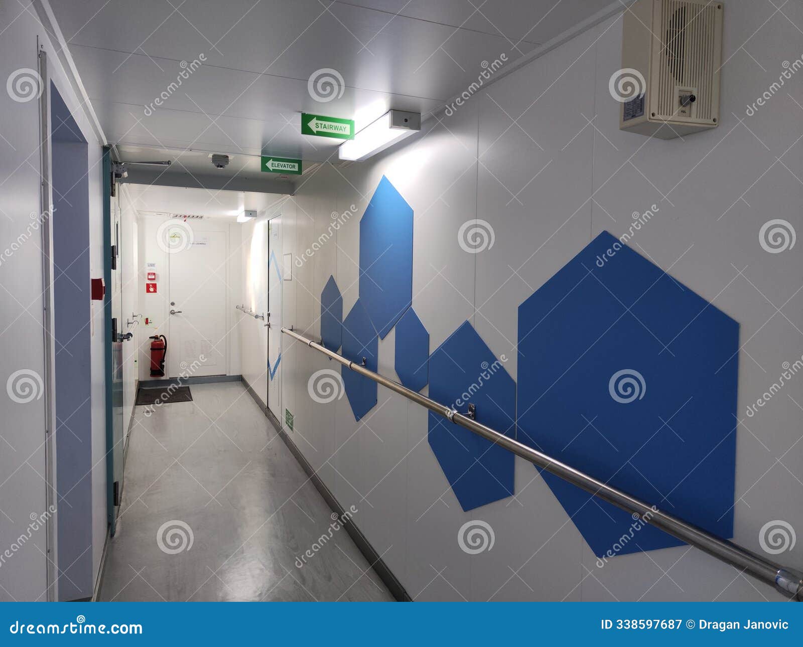 Alleyway Or Corridor With Slippers Inside The Superstructure Of ...
