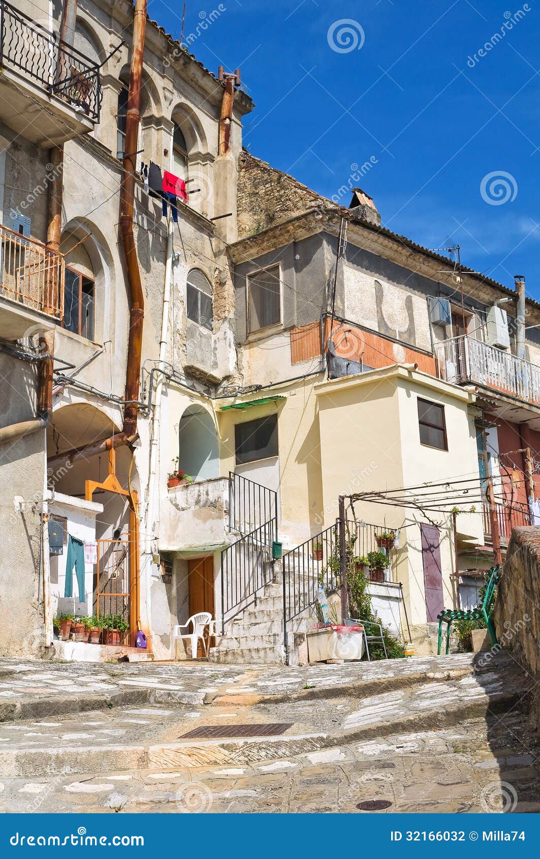 Alleyway. Tursi. Basilicata. Italy. Stock Photo - Image of building ...