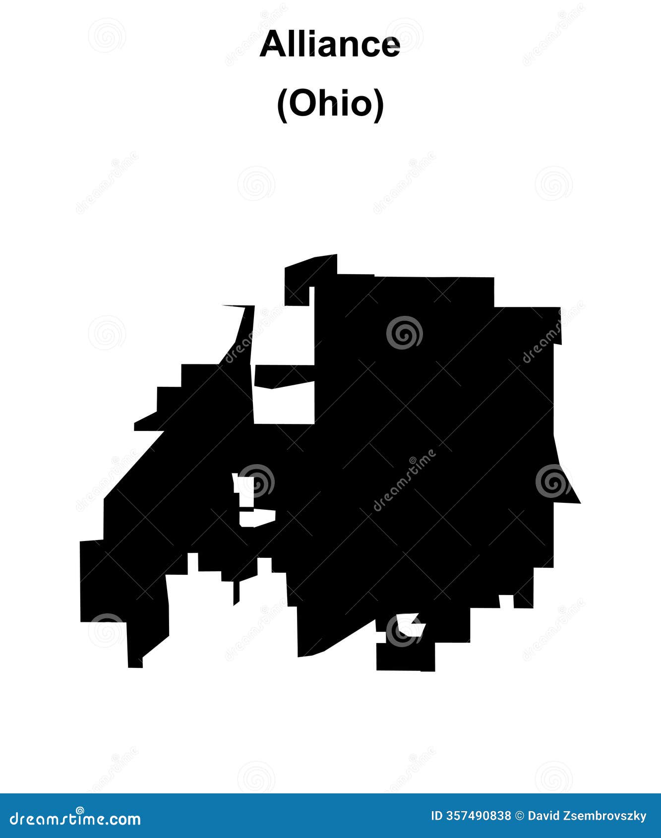 Alliance Outline Map Vector Illustration | CartoonDealer.com #357490838