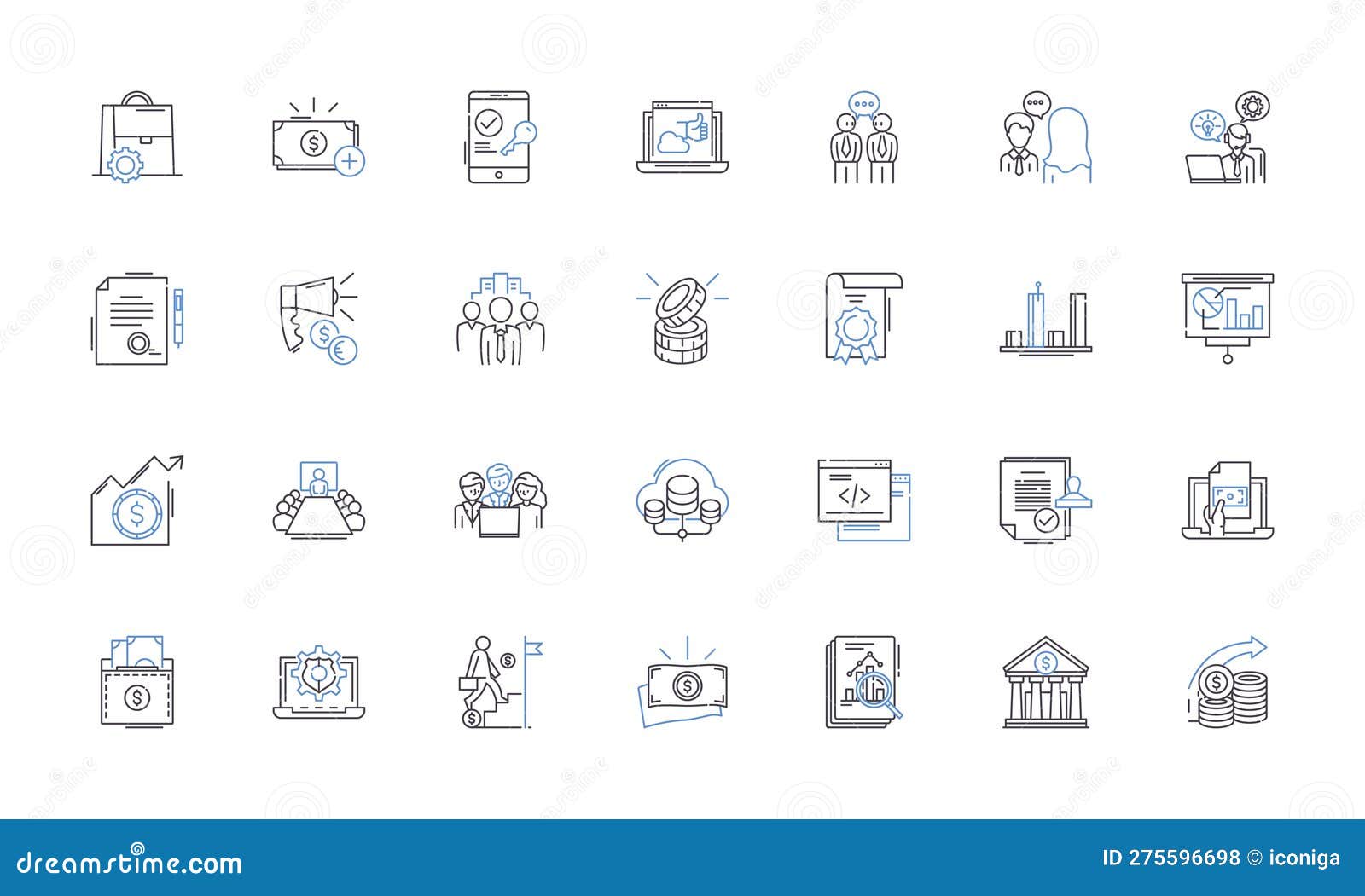 Alliance Partners Line Icons Collection. Collaboration, Partnership ...