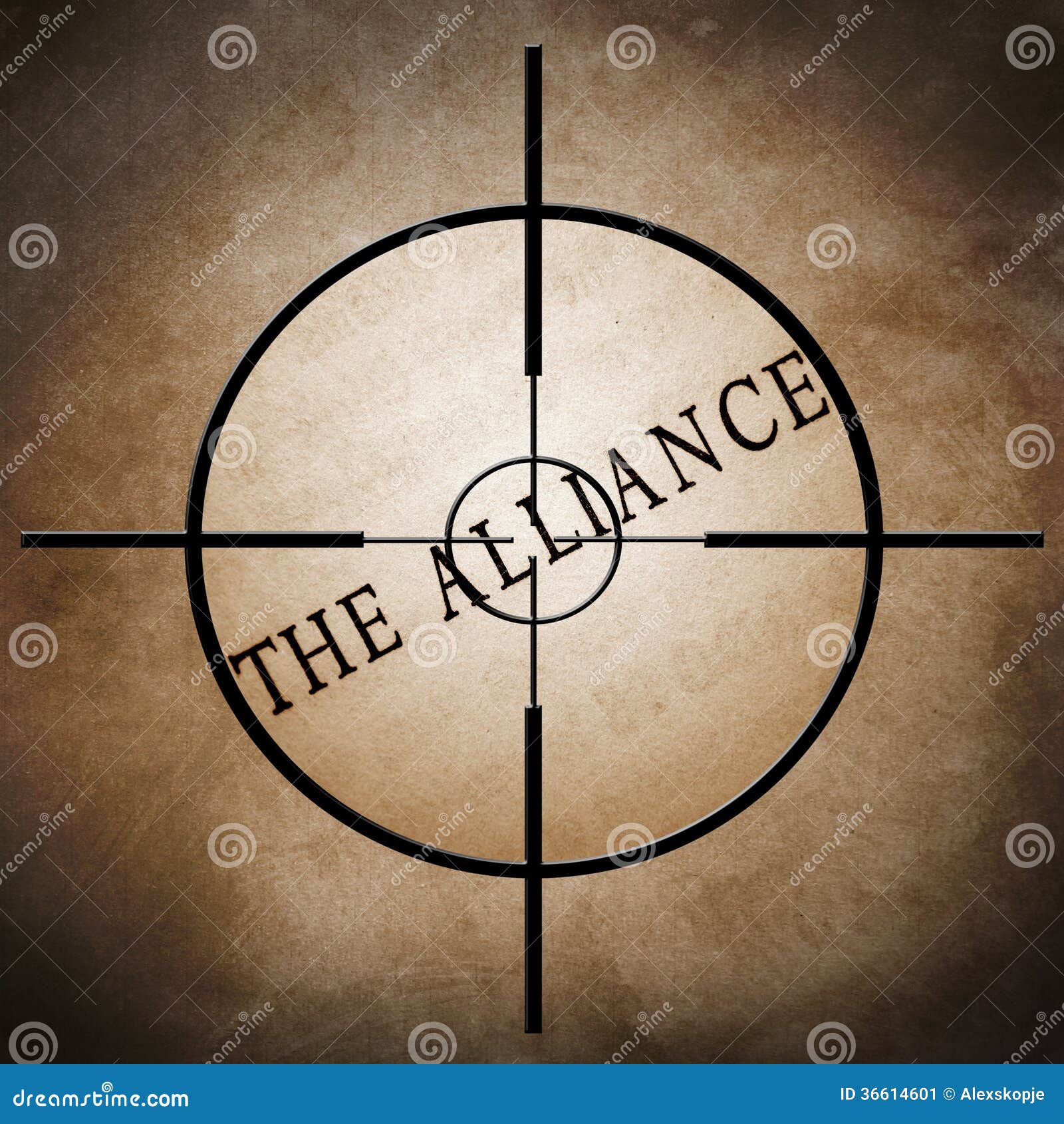 The alliance target stock illustration. Illustration of friends - 36614601