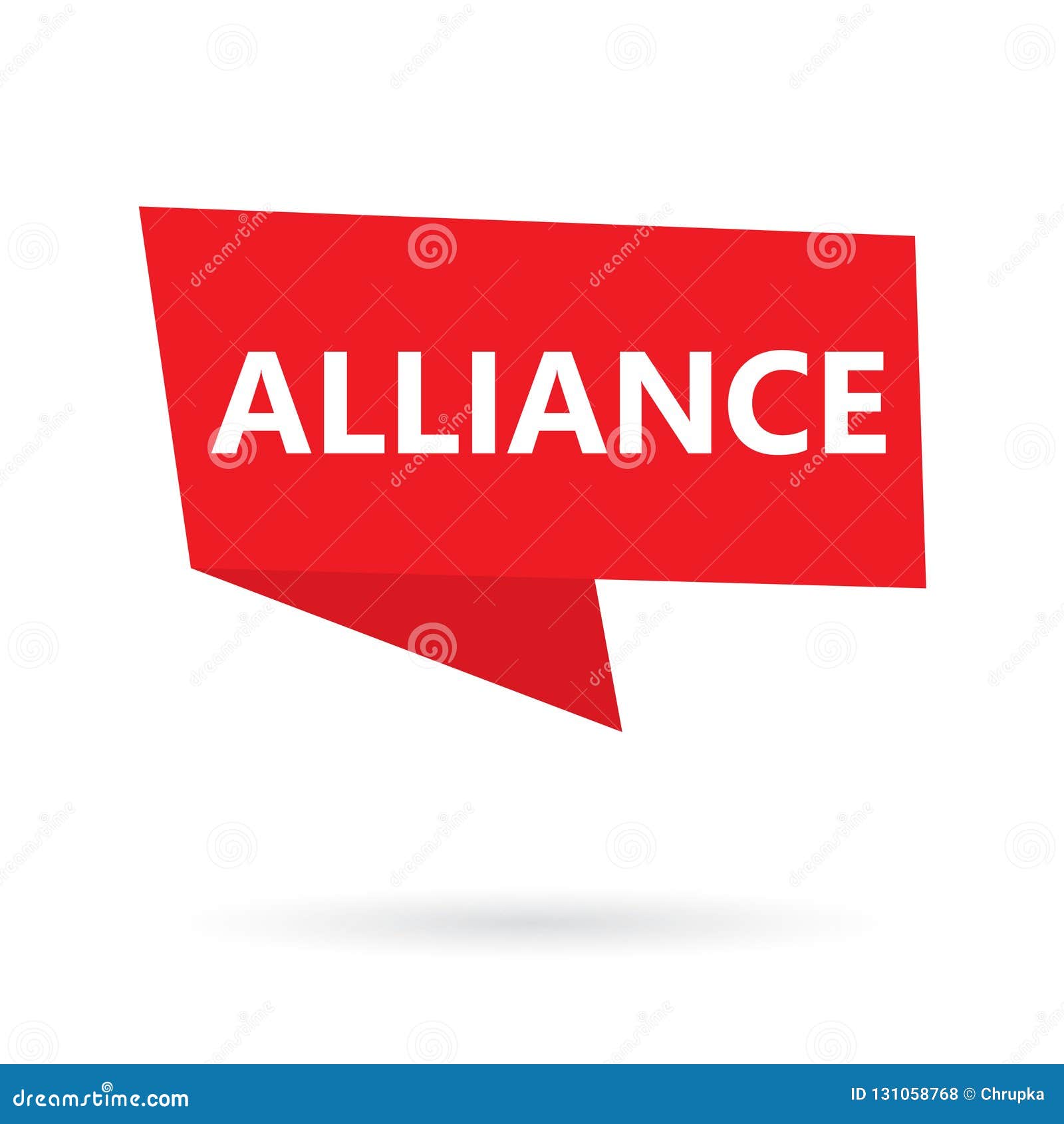 Alliance Word on a Speach Bubble Stock Vector - Illustration of sticker ...