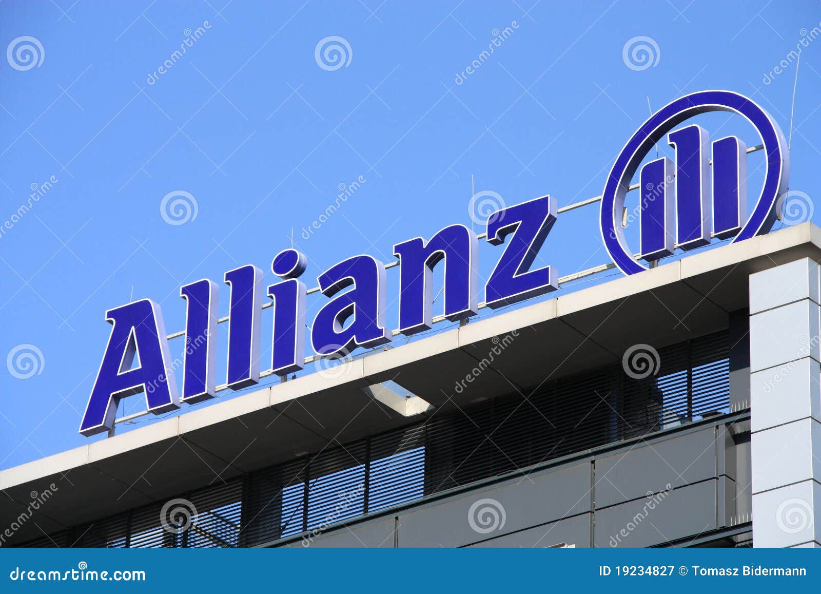 Allianz fotografia editoriale. Immagine di azienda, marchio - 19234827