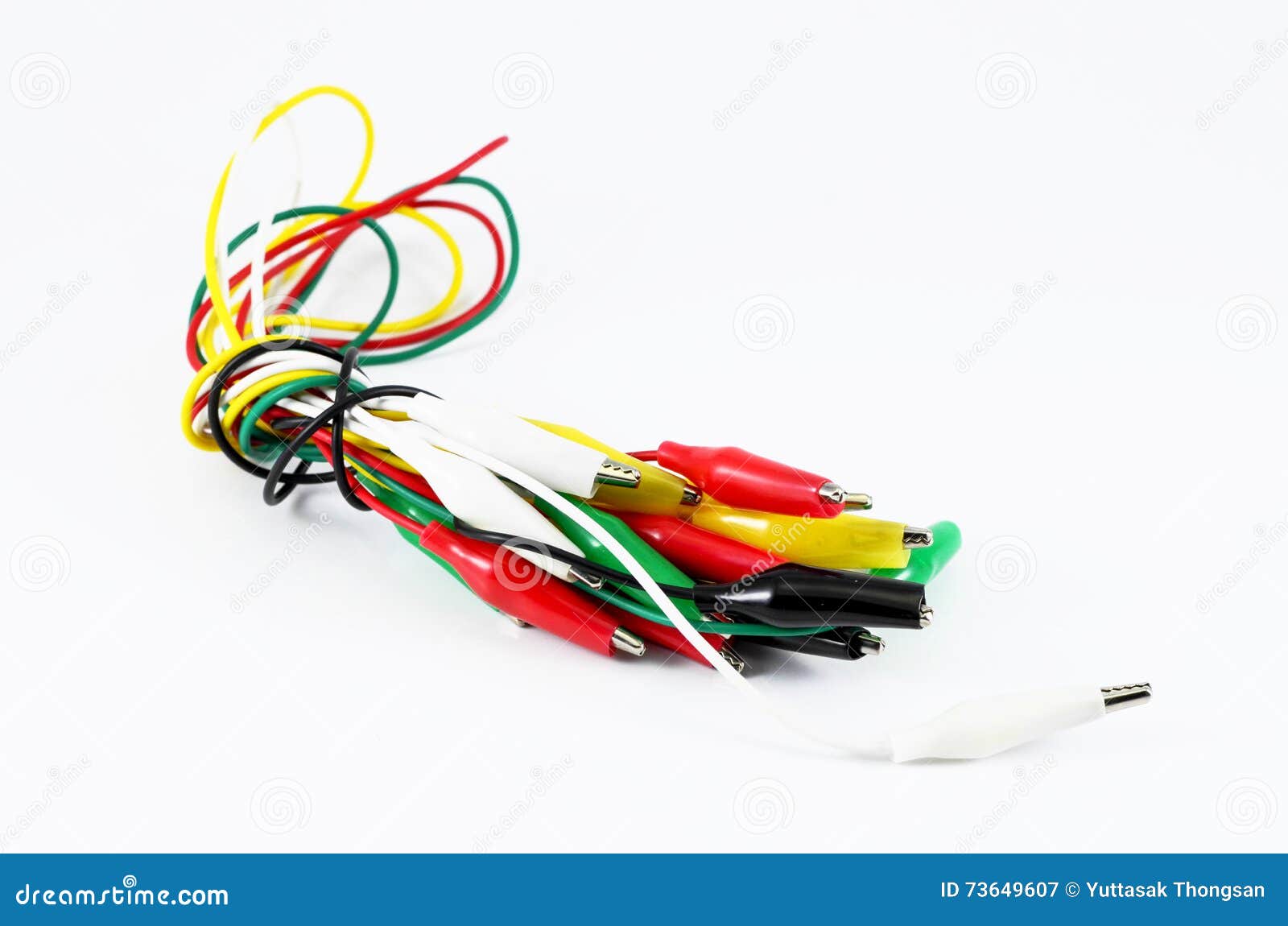 Alligator Clamp Jumper Cable Stock Image - Image of cables, clamp: 73649607
