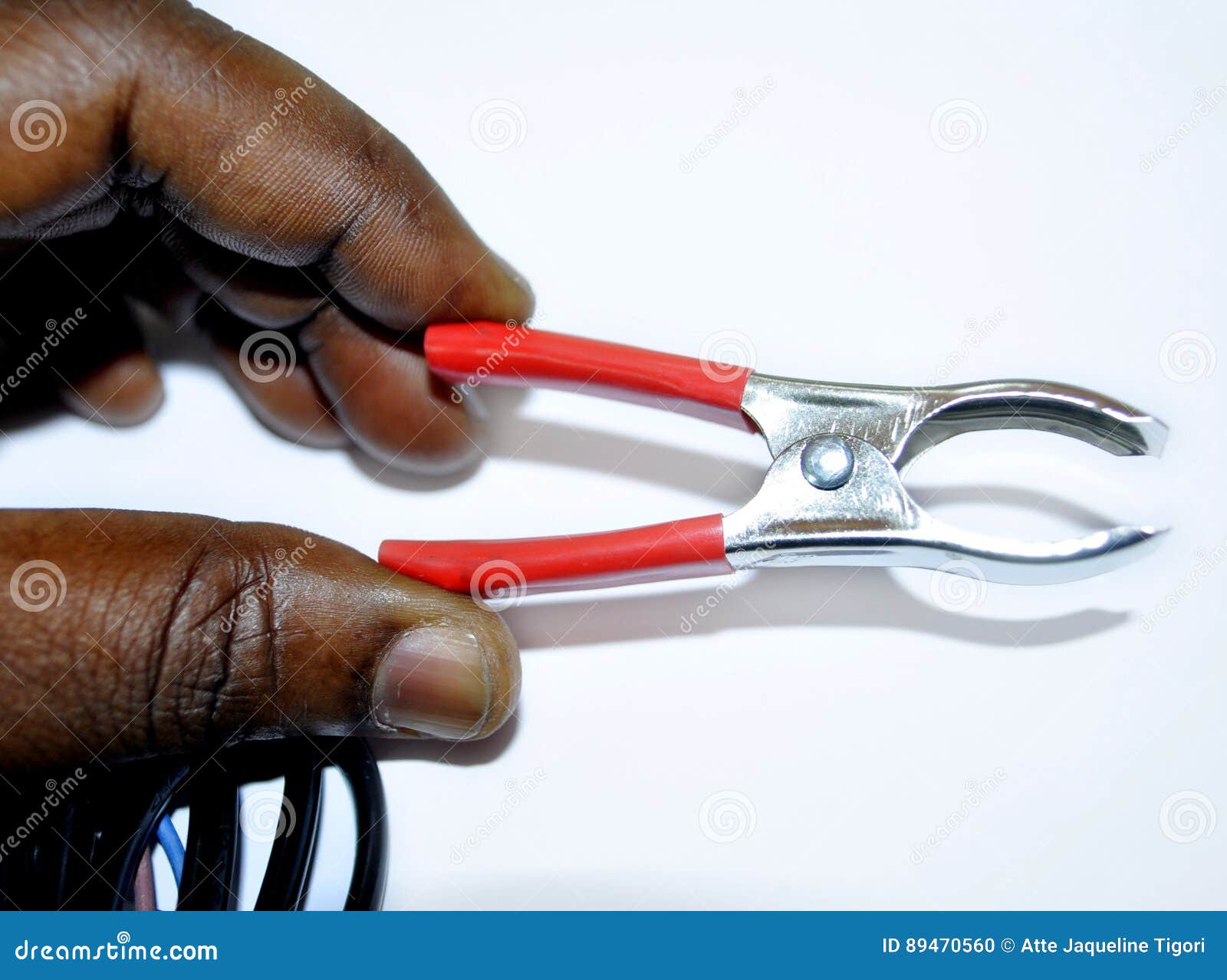 ALLIGATOR CLIP stock photo. Image of electrical, connection - 89470560