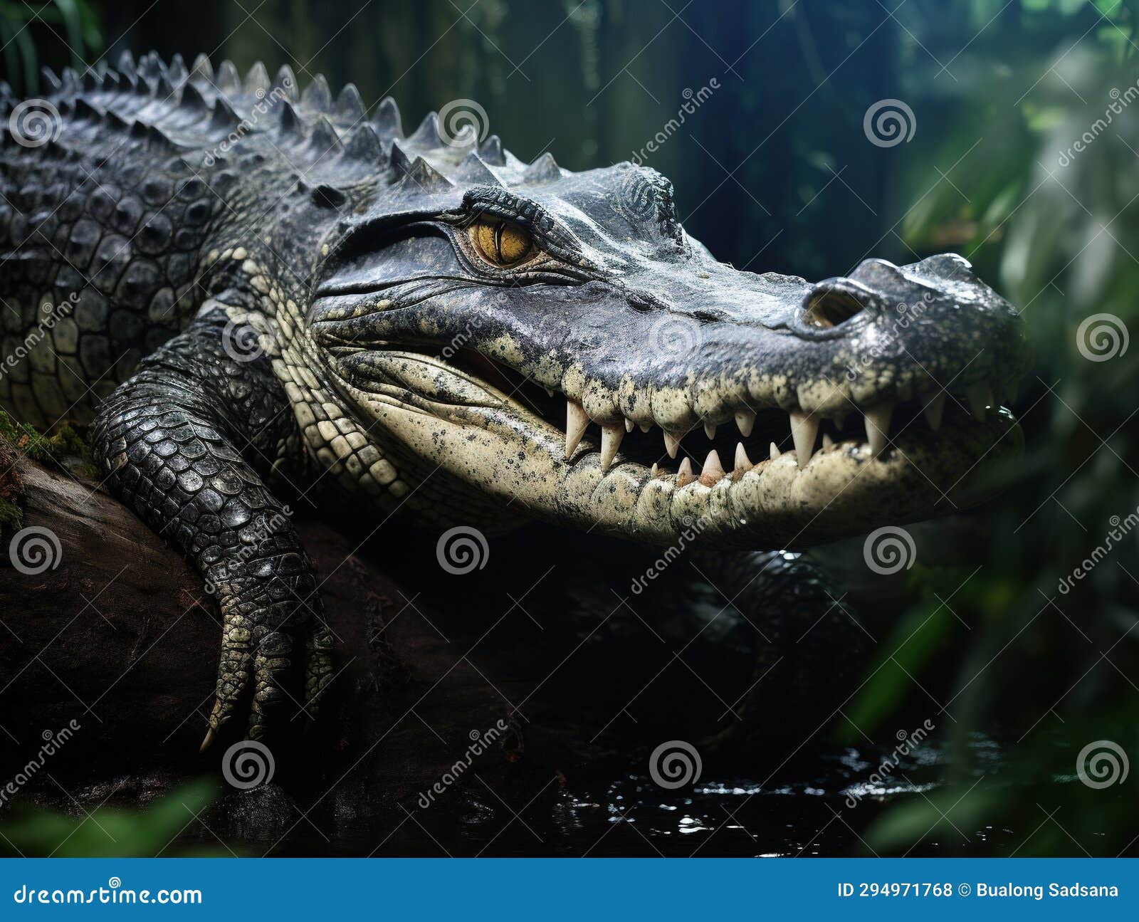 Alligator Made with Generative AI Illustration Stock Illustration ...