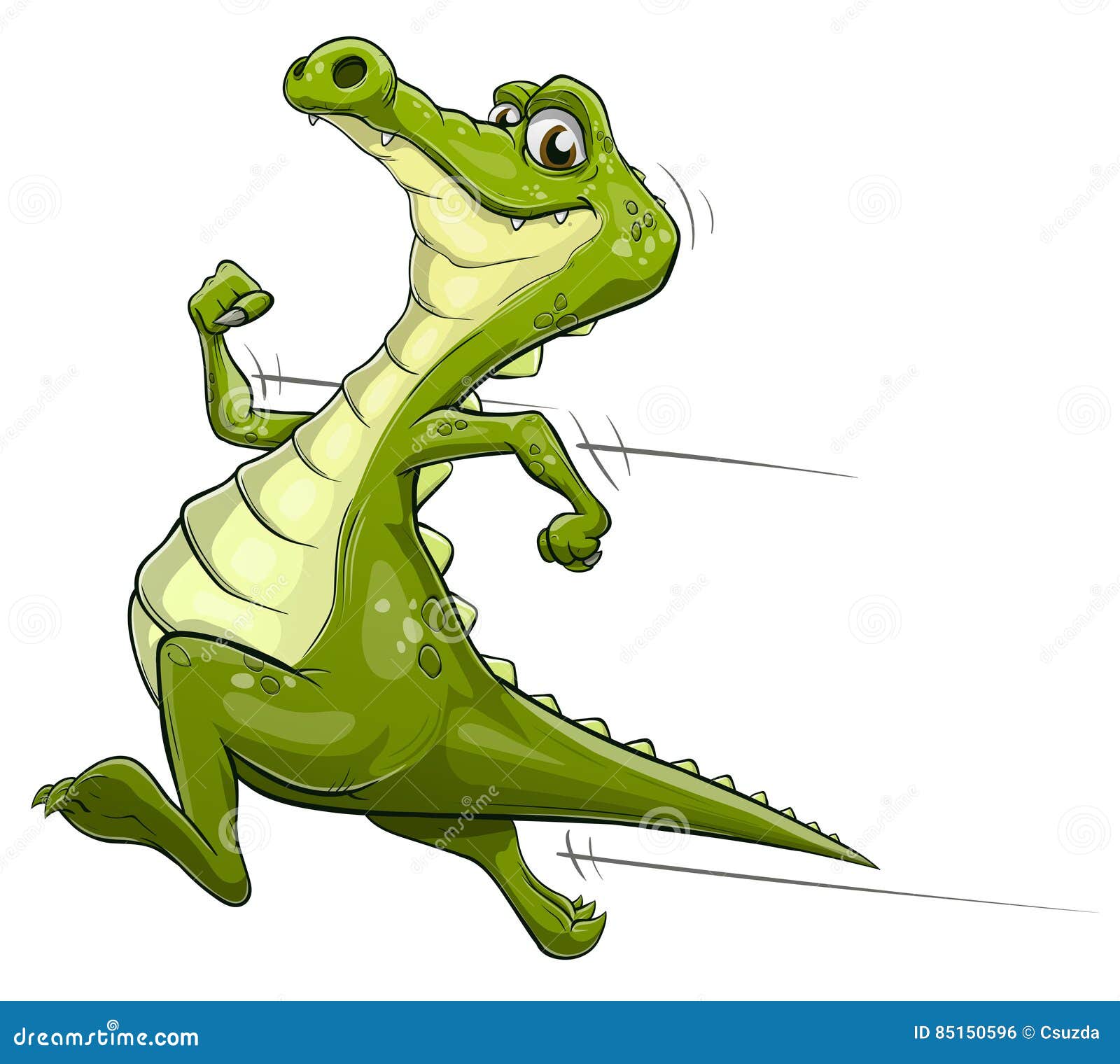 Alligator Running Vector Art Stock Vector - Illustration of active ...