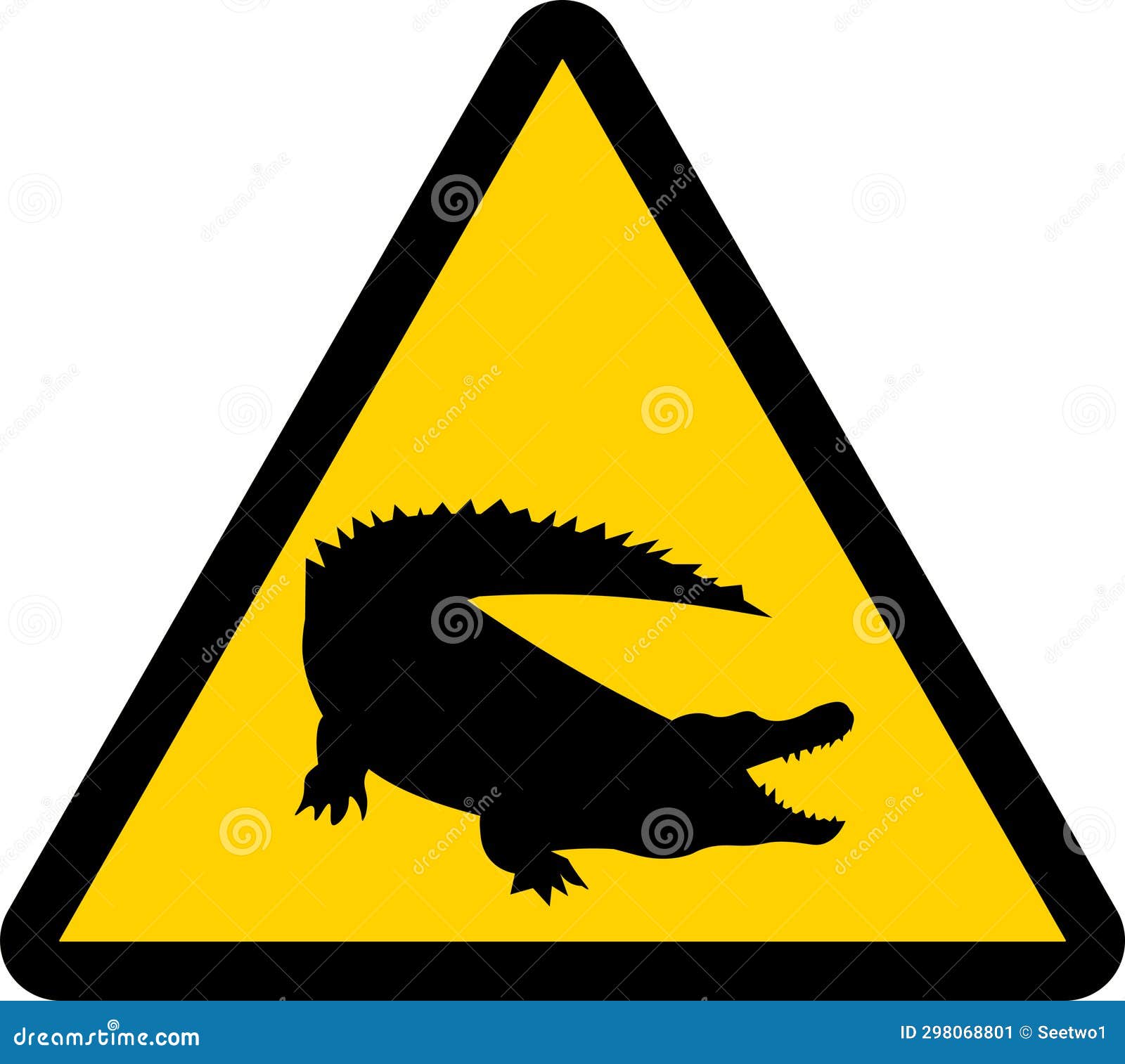 Alligator Warning Sign, Danger - Alligators Present Avoid Attack, Stay ...