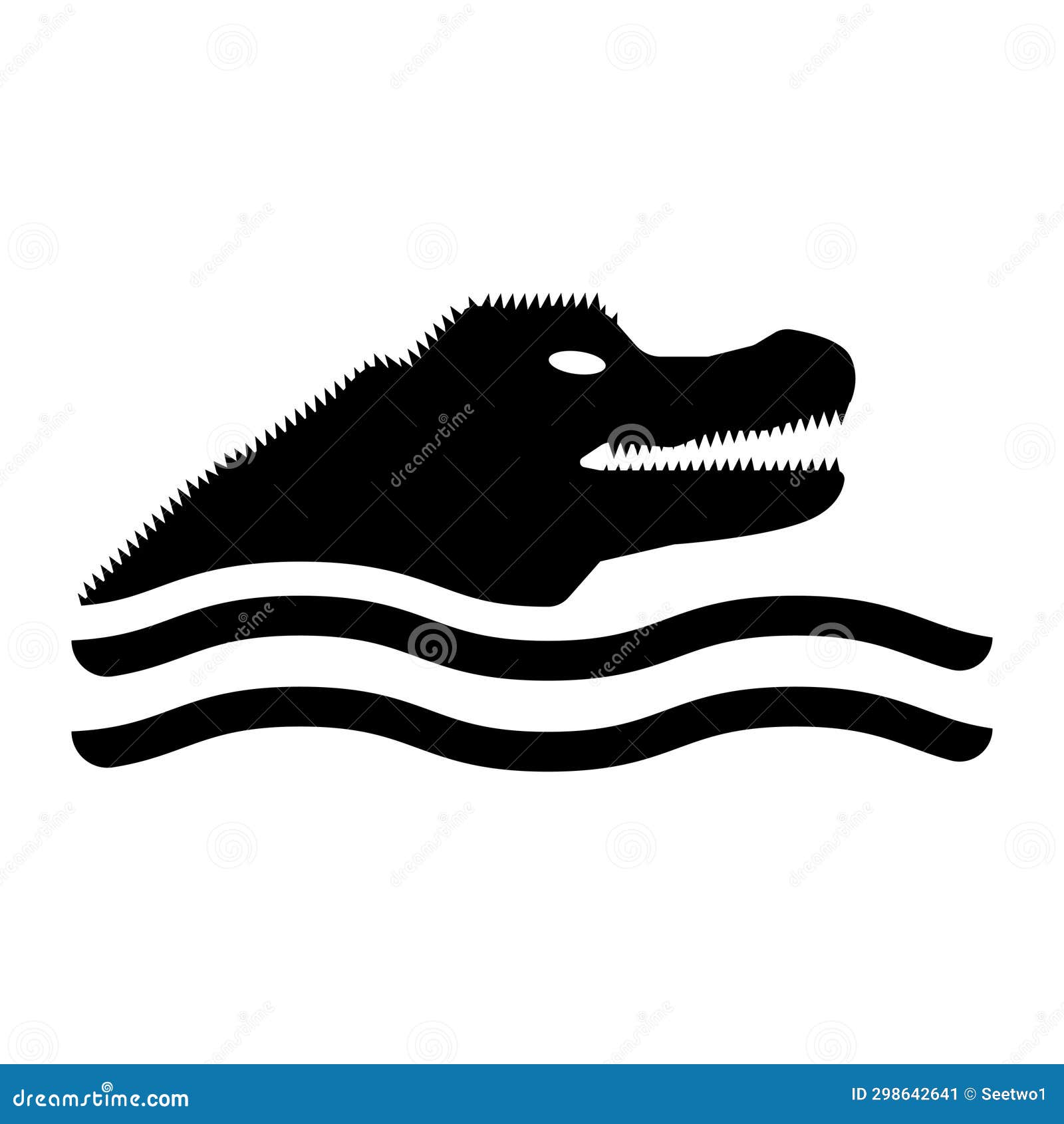 Alligator Sign, Alligator Area Sign Stock Vector - Illustration of logo ...