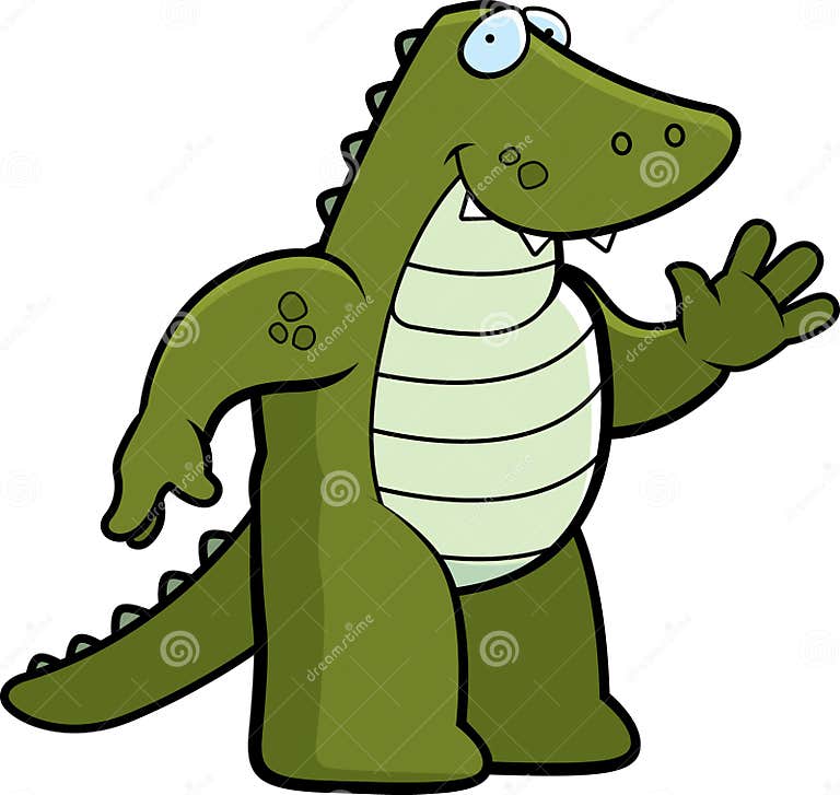 Alligator Waving stock vector. Illustration of reptile - 14128133