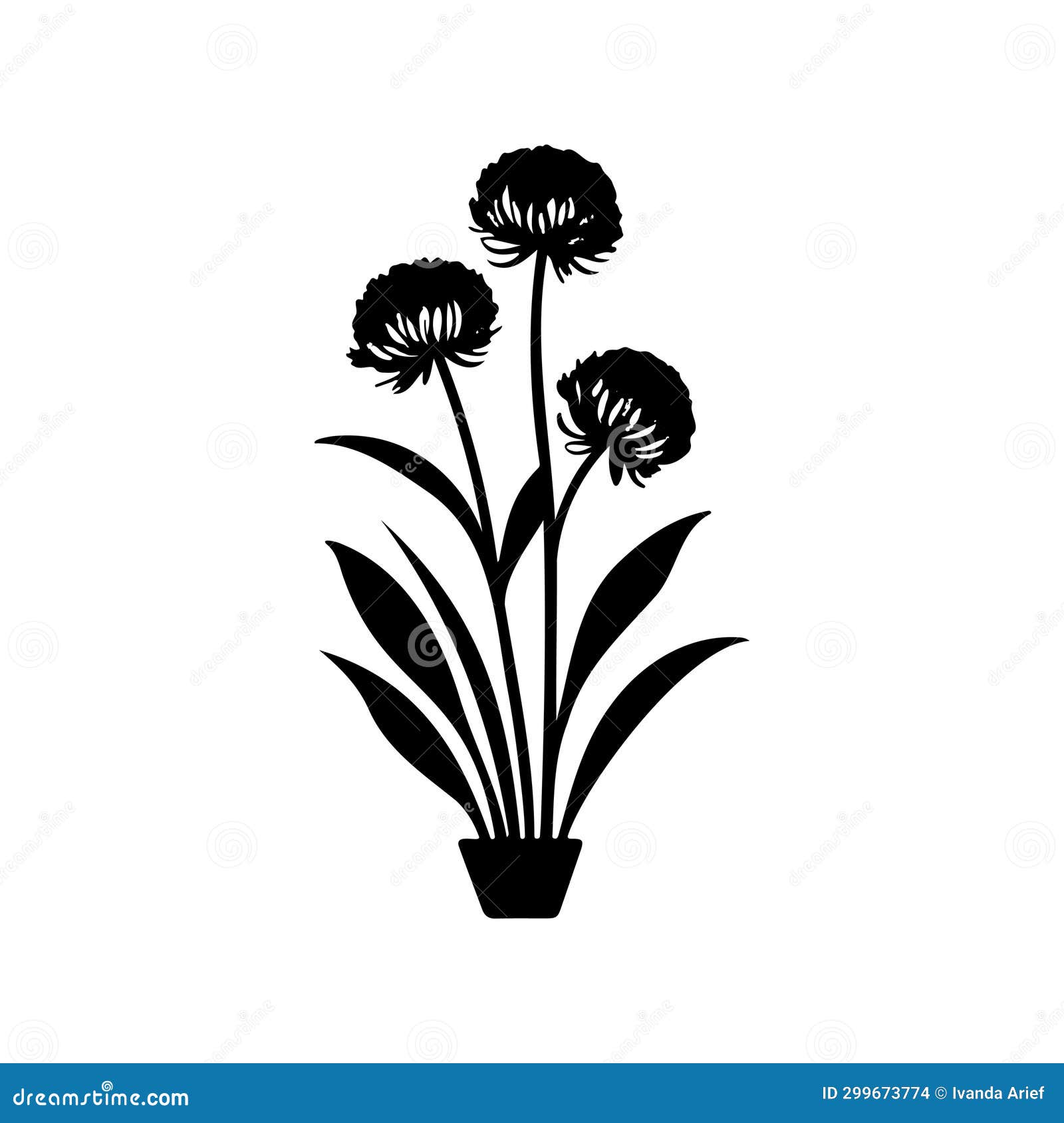 Allium Icon Hand Draw Black Colour Plants Logo Symbol Perfect Stock ...