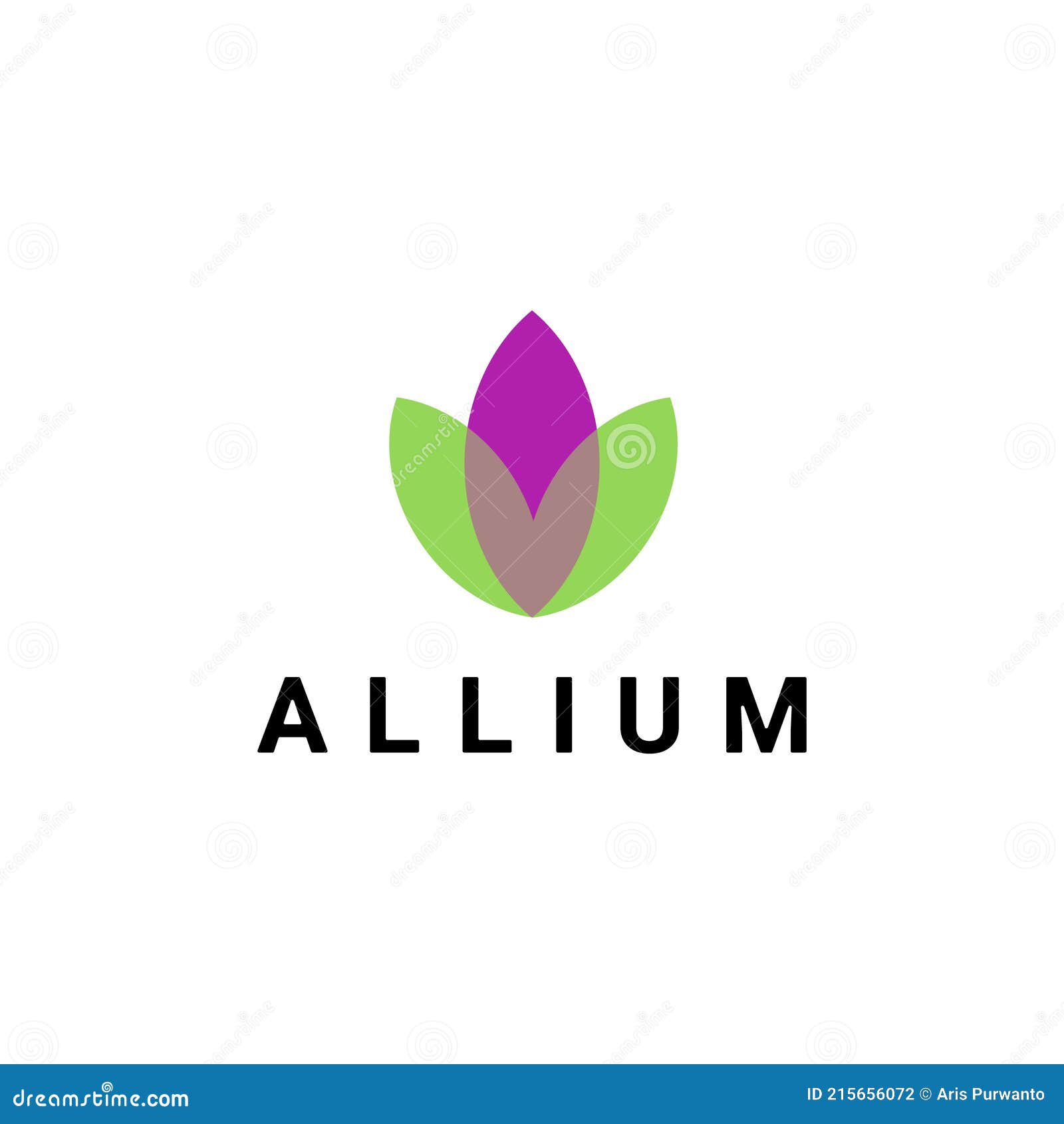 Allium logo design stock vector. Illustration of elements - 215656072