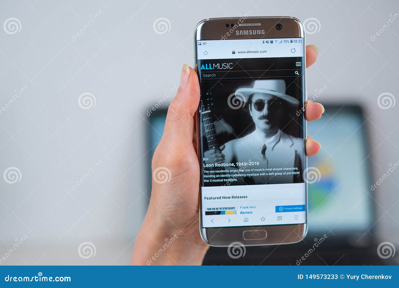AllMusic Web Site Opened on the Mobile Editorial Stock Photo - Image of ...