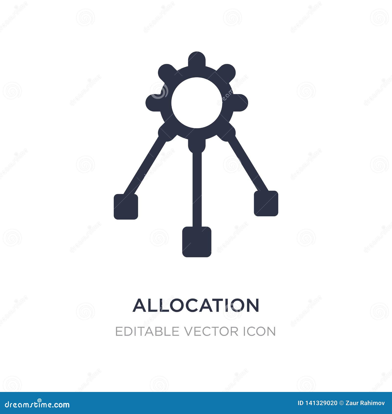 Allocation Icon on White Background. Simple Element Illustration from ...