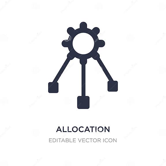 Allocation Icon on White Background. Simple Element Illustration from ...