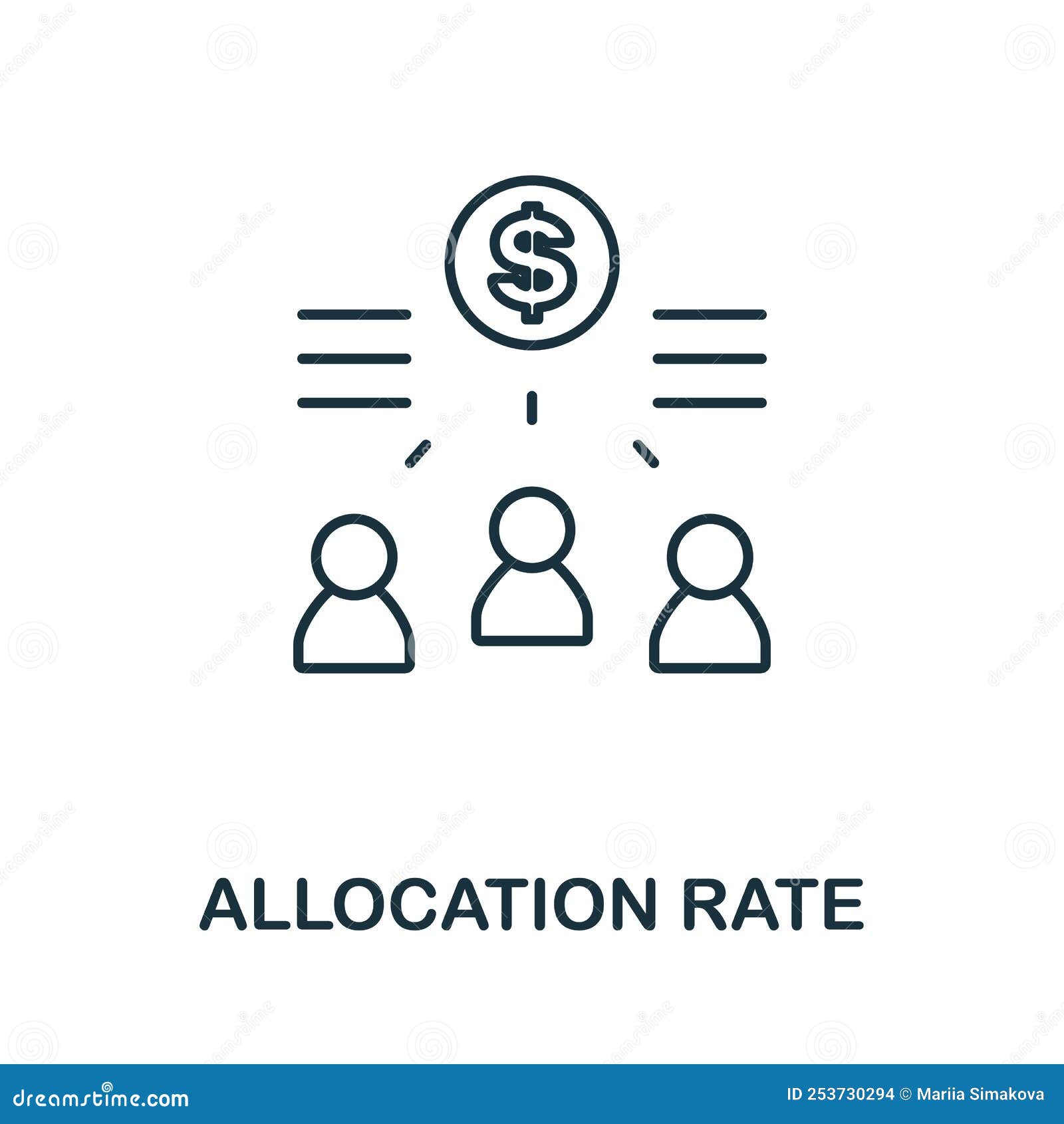 Allocation Rate Icon From Allocation Rate Collection. Vector ...