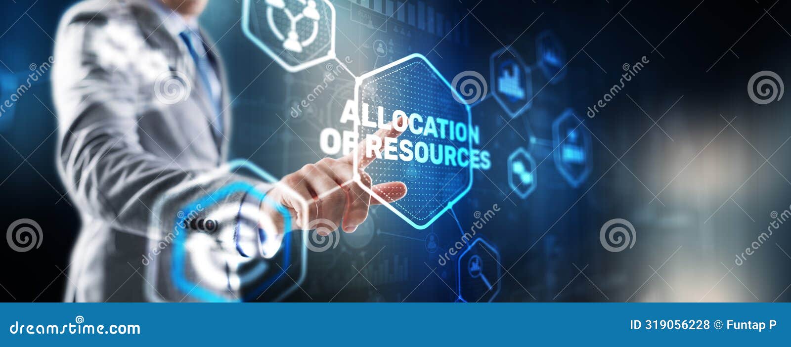 Allocation Of Resources. Marketing Planning Strategy Concept. Business ...