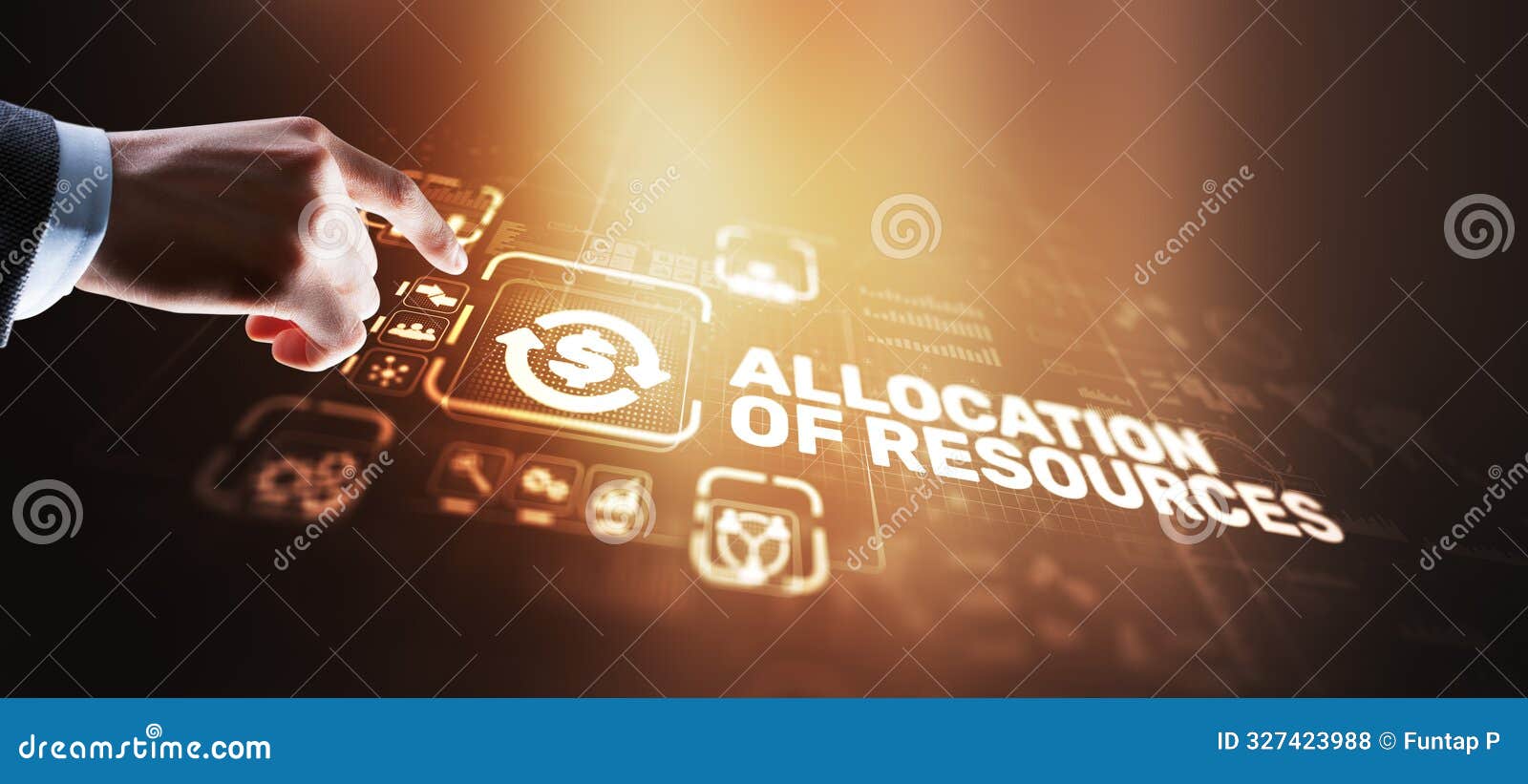 Allocation Of Resources. Marketing Planning Strategy Concept. Business ...