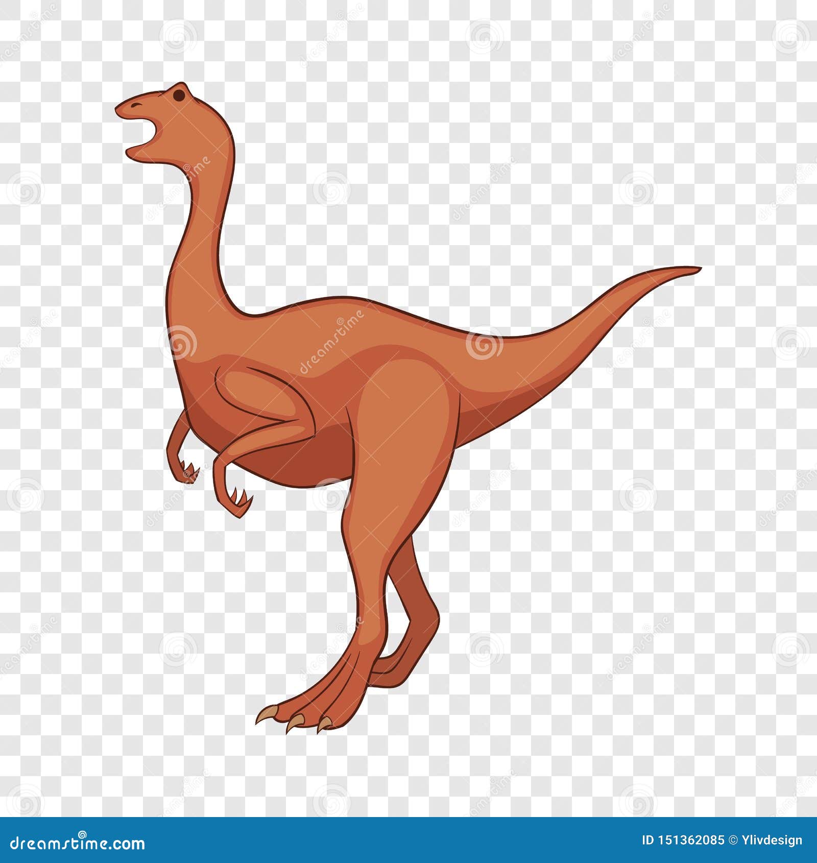 Allosaurus Icon, Cartoon Style Vector Illustration | CartoonDealer.com ...
