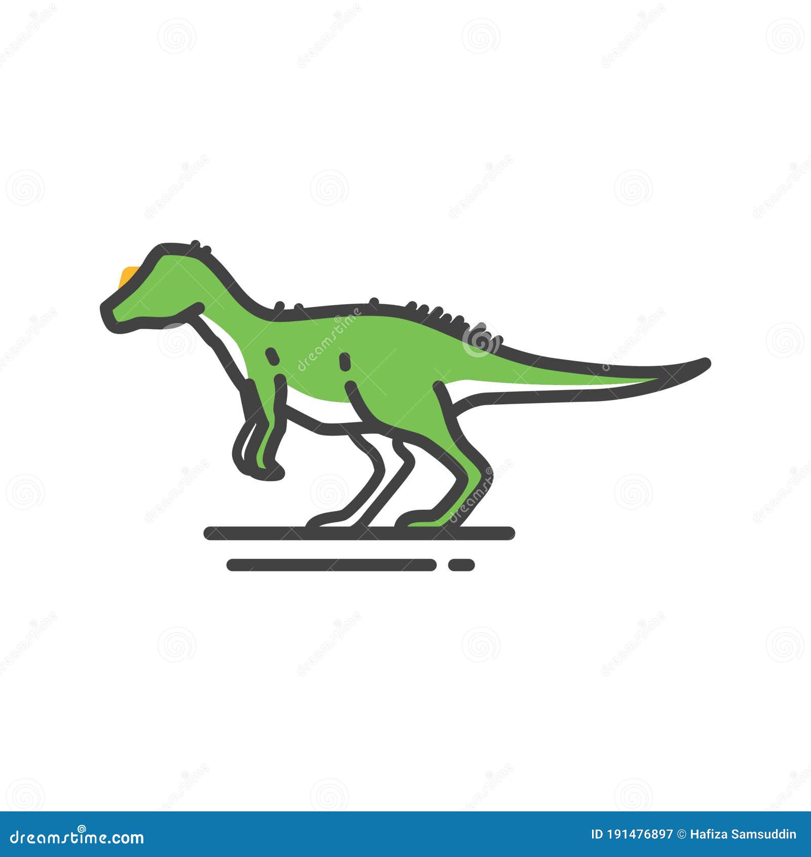 Allosaurus. Vector Illustration Decorative Design Stock Vector ...