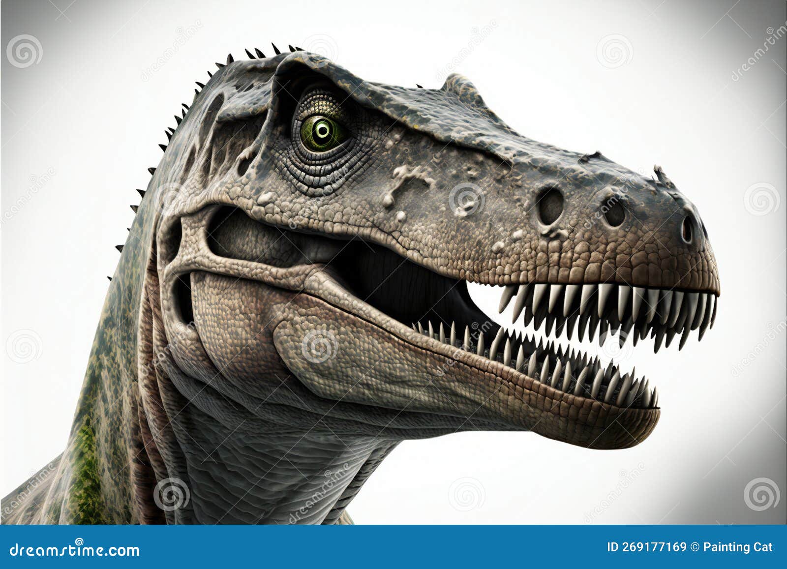 Allosaurus On White Royalty-Free Stock Image | CartoonDealer.com #32625634