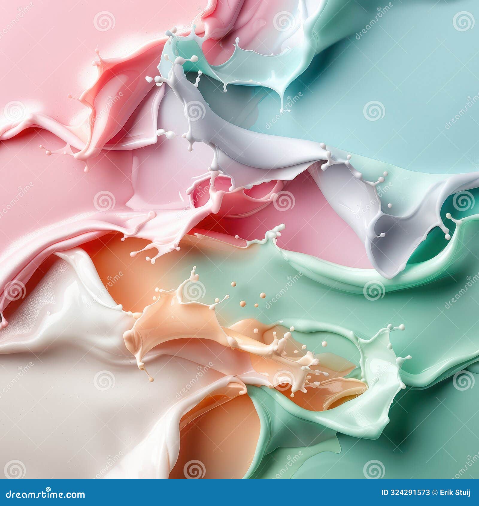 Allover Abstract Cracked, Torn Pattern Design Texture, Pastel Colors ...