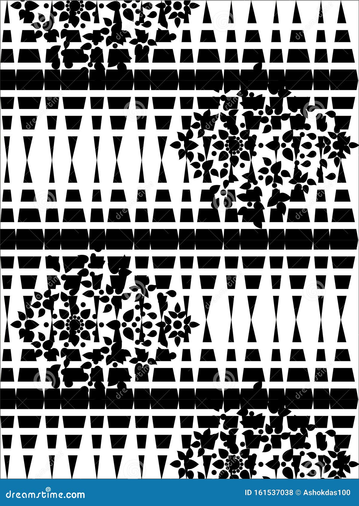 ALLOVER Pattern ART Design for Print Stock Illustration - Illustration ...