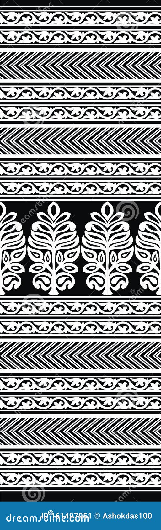 ALLOVER Pattern ART Design for Print Stock Illustration - Illustration ...