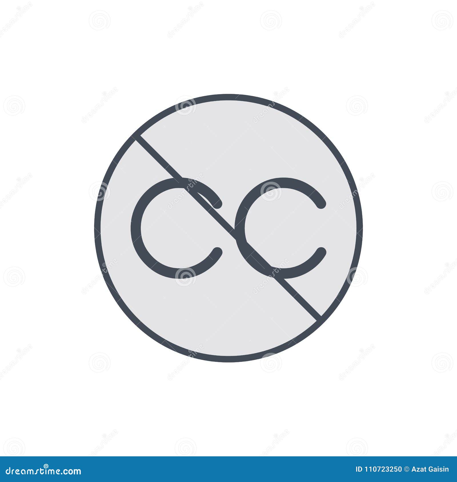 Allow Copy Copyright No Restriction Right Icon Stock Vector ...