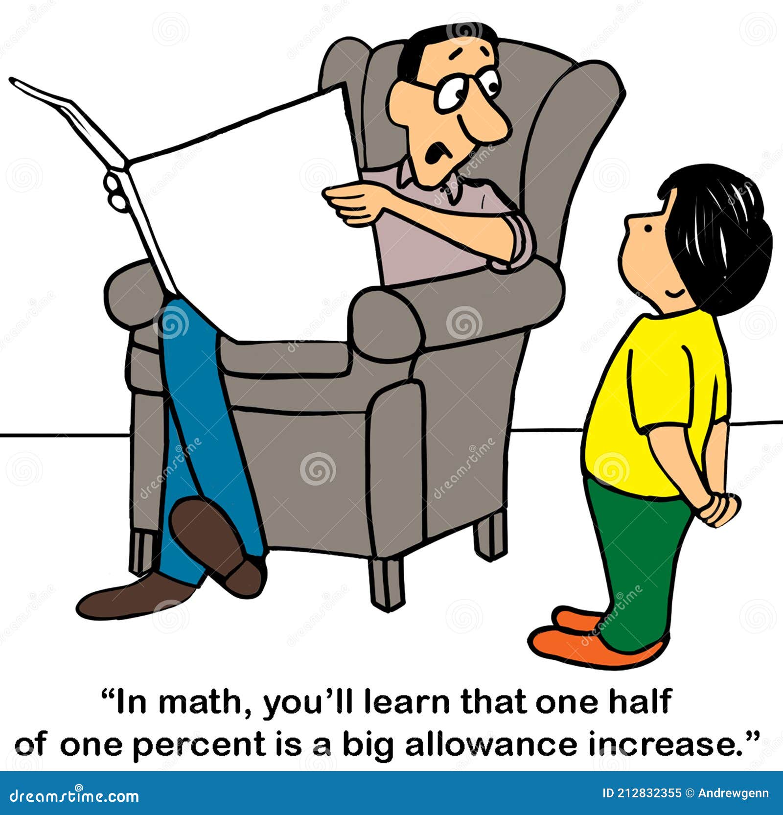 Allowance increase stock illustration. Illustration of cartoon - 212832355