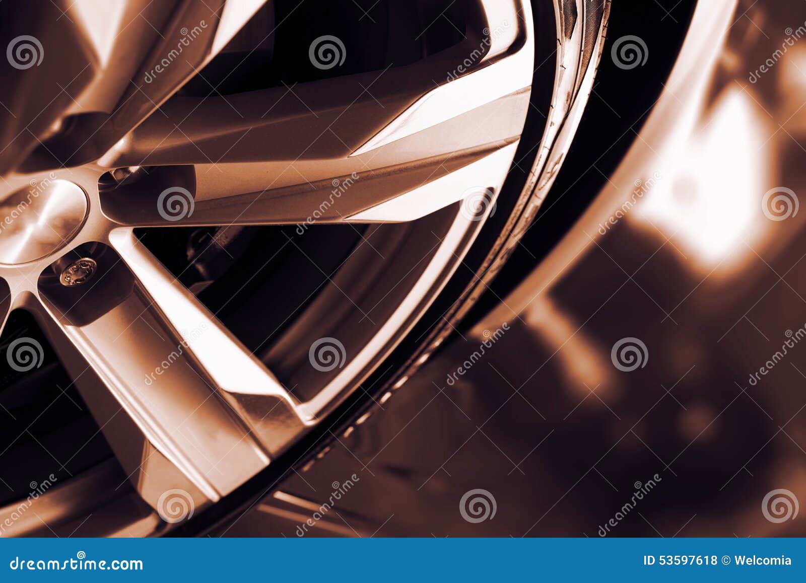 Alloy Car Wheel Closeup stock photo. Image of journey - 53597618