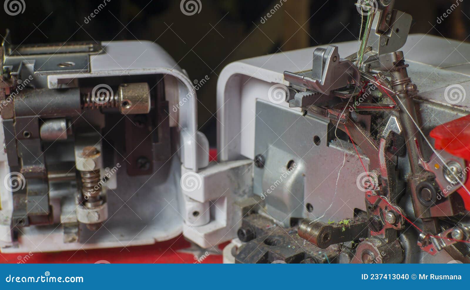 The Alloy Threads on a Two-needle Four-thread Overlock Sewing Machine ...