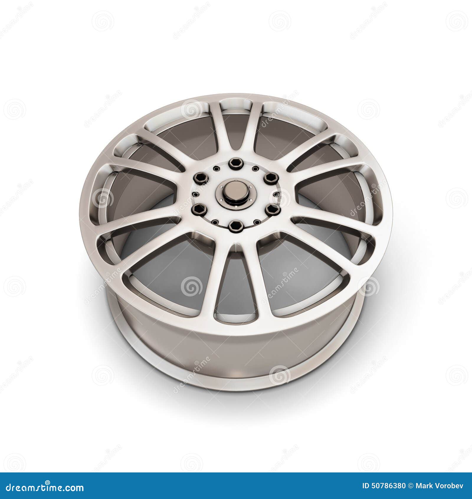 Alloy Wheel Rim on a white stock illustration. Illustration of render ...