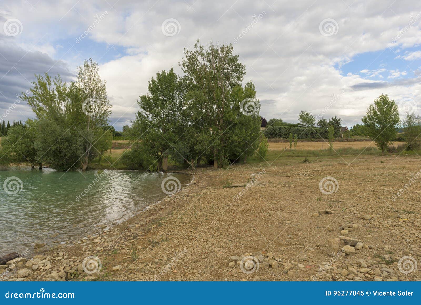 The Alloz Reservoir in Lerate Stock Image - Image of navarra, national ...