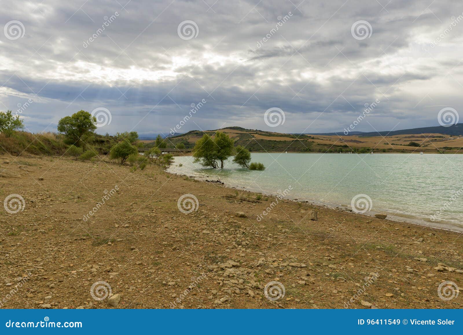 The Alloz Reservoir in Lerate Stock Image - Image of lerate, travel ...