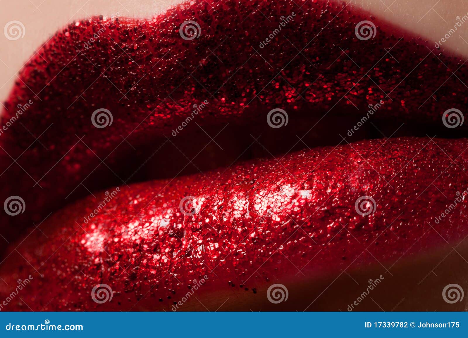 Alluring Sparkly Red Lips stock photo. Image of gold - 17339782