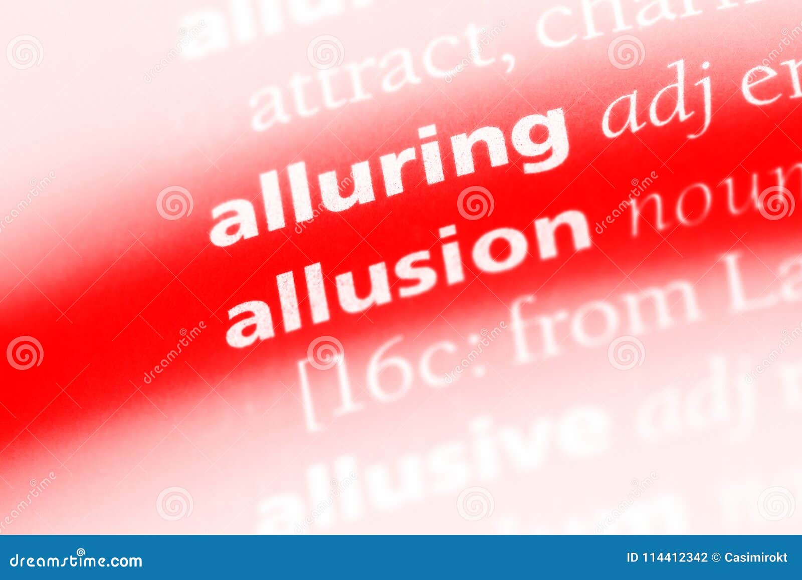 Allusion stock photo. Image of closeup, paper, concept - 114412342